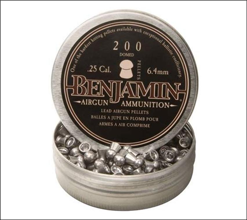 Benjamin Trail Hunting Pellets .25 Qty. 200 | Order Online | Livens Gun ...