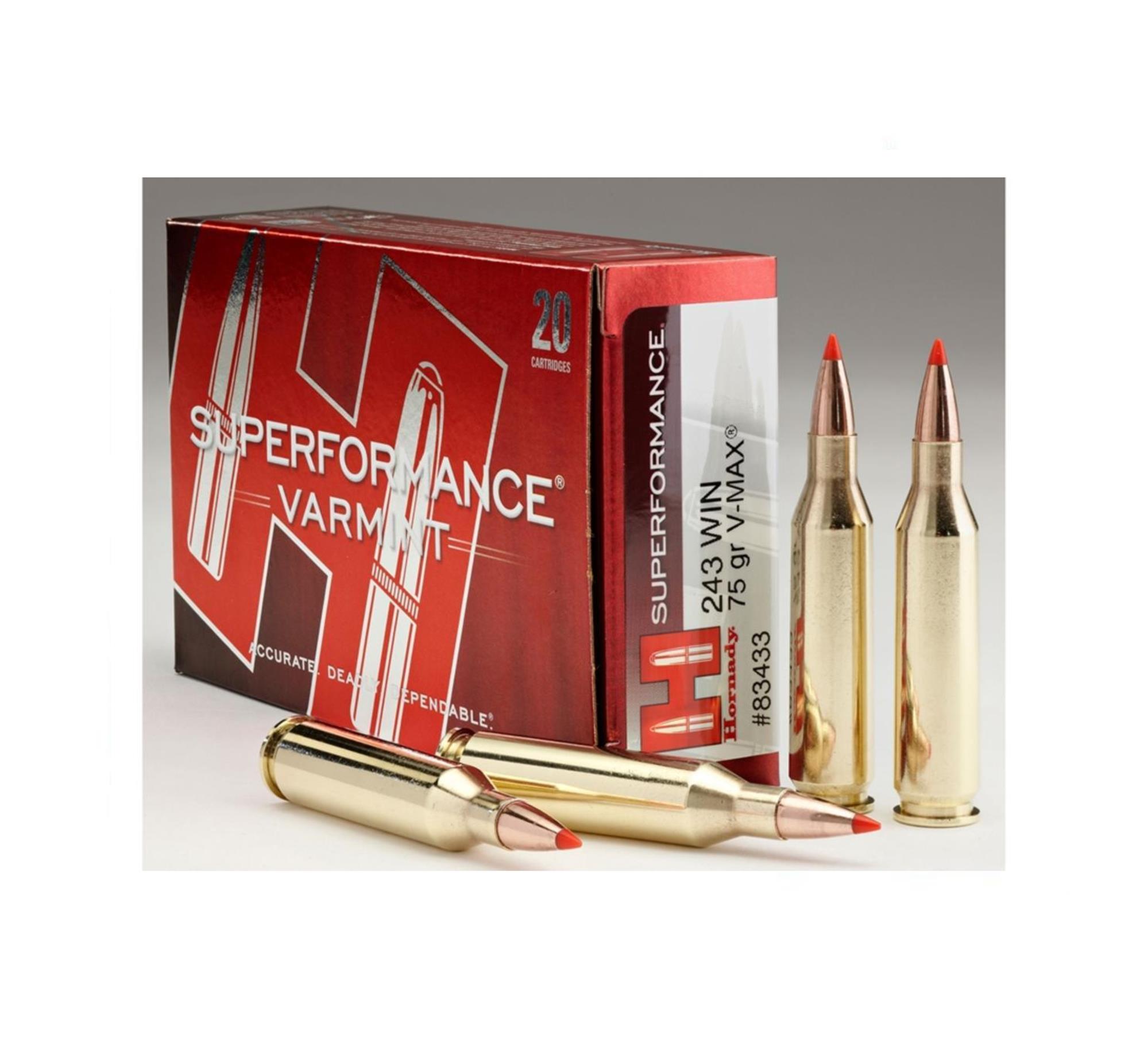 Hornady .243 75GR V-Max | Livens Gun Shop Rifle Ammo