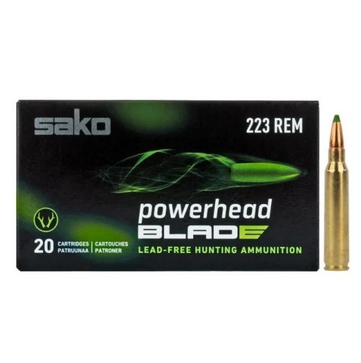 Sako 223 Rem 55GR Powerhead Blade Lead-Free Ammo | Livens Gun Shop ...