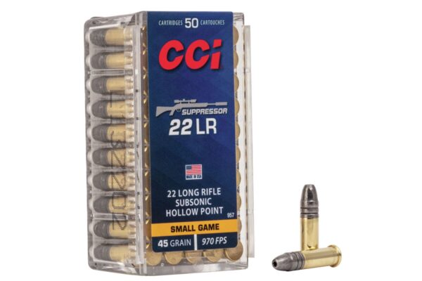 CCI .22 LR Suppressor Subsonic HP 45gr | Order Online | Livens Gun Shop